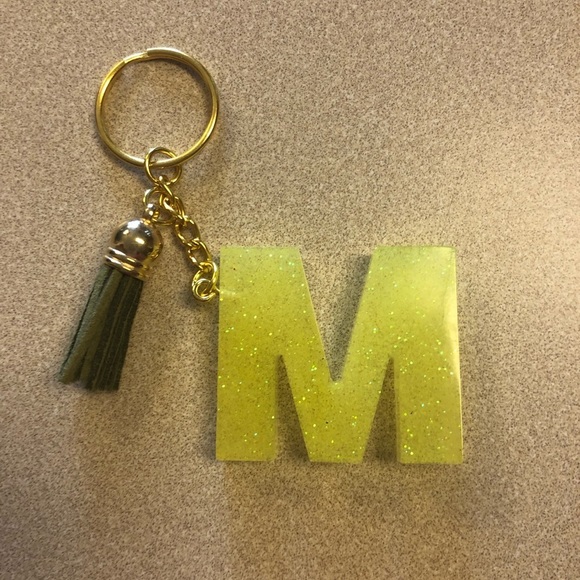 Hand Crafted | Accessories | Handmade Letter M Keychain | Poshmark